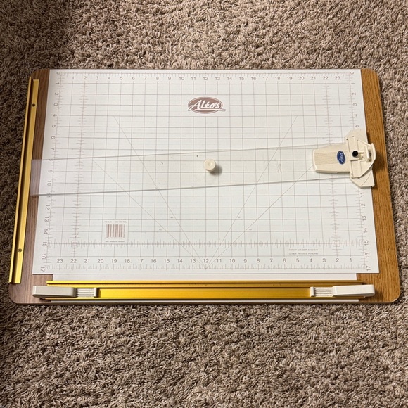 Alto’s | Art | Altos 24 X 7 Quilting Cutting Mat With Gold Ruler | Poshmark